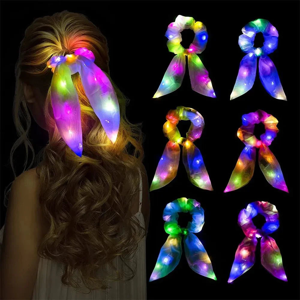 LED Luminous Bow Hair Bands - Aloe Wings